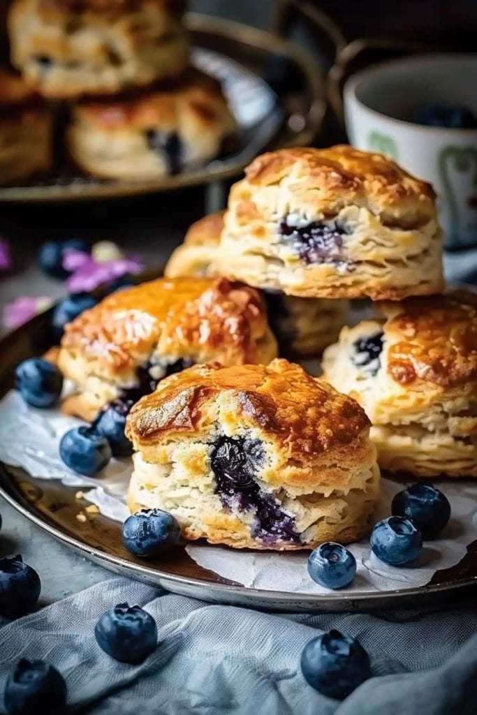 Sweet Blueberry Biscuits – Recipecs
