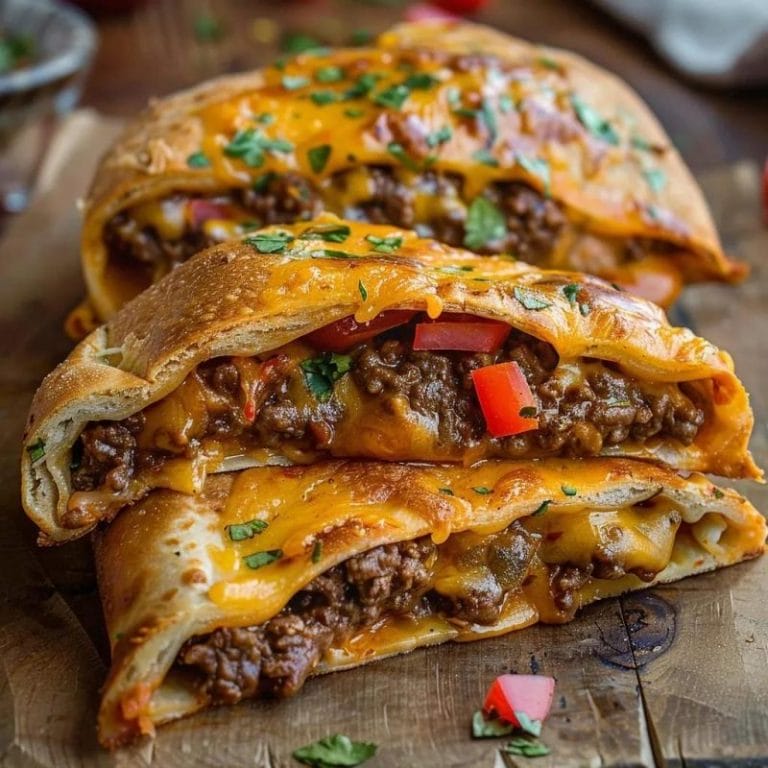 LOADED CHEESY POCKET TACOS – Recipecs