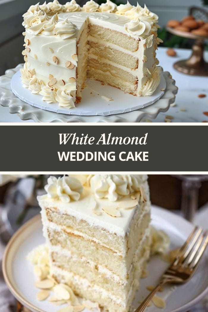 White Almond Wedding Cake – Recipecs