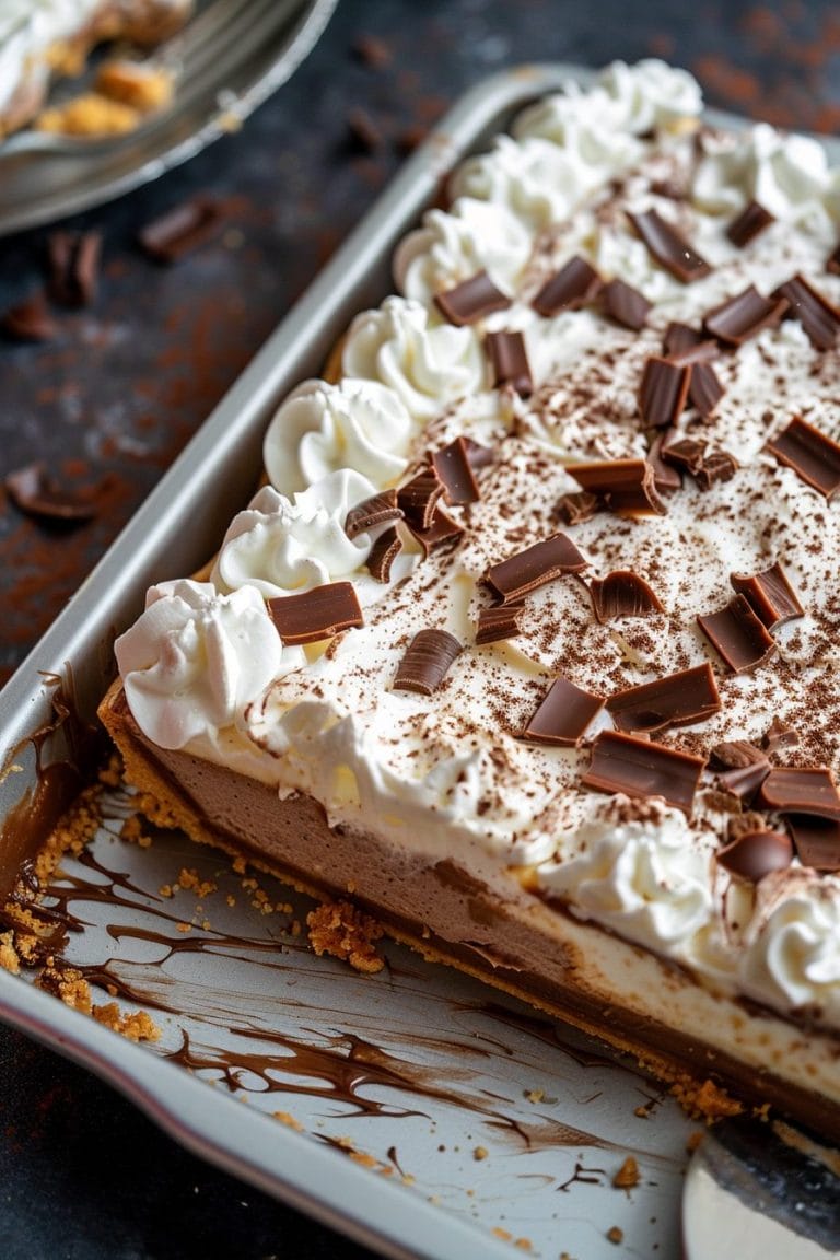 French Silk Slab Pie – Recipecs