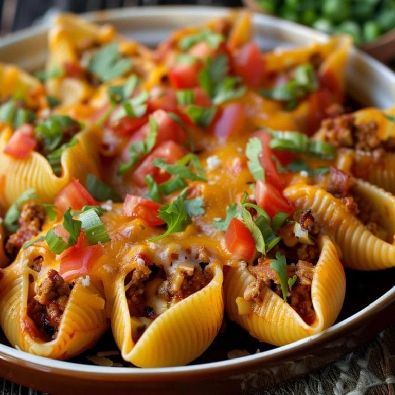 Taco Stuffed Pasta Shells Recipe – Recipecs