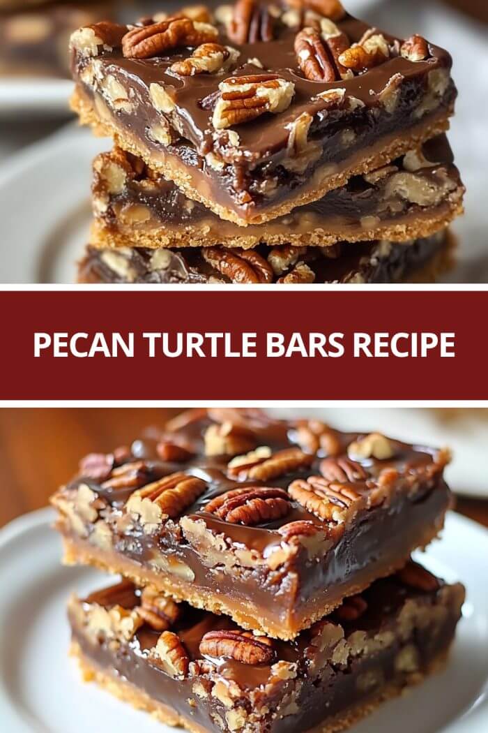 Pecan Turtle Bars Recipe – Recipecs