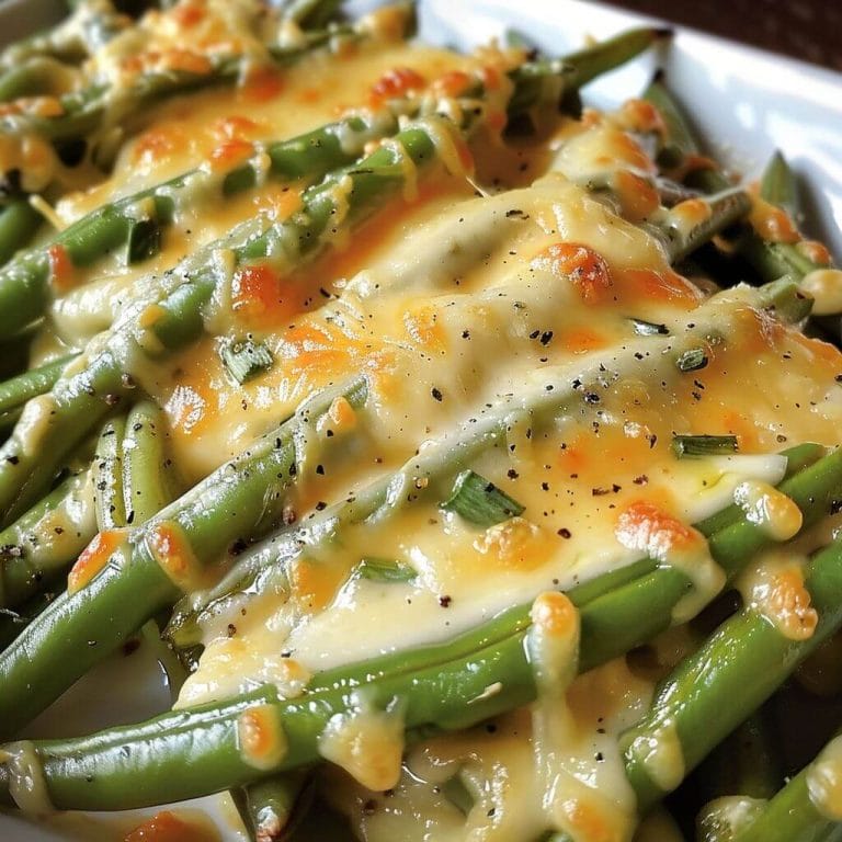 Cheesy Garlic Green Beans – Recipecs