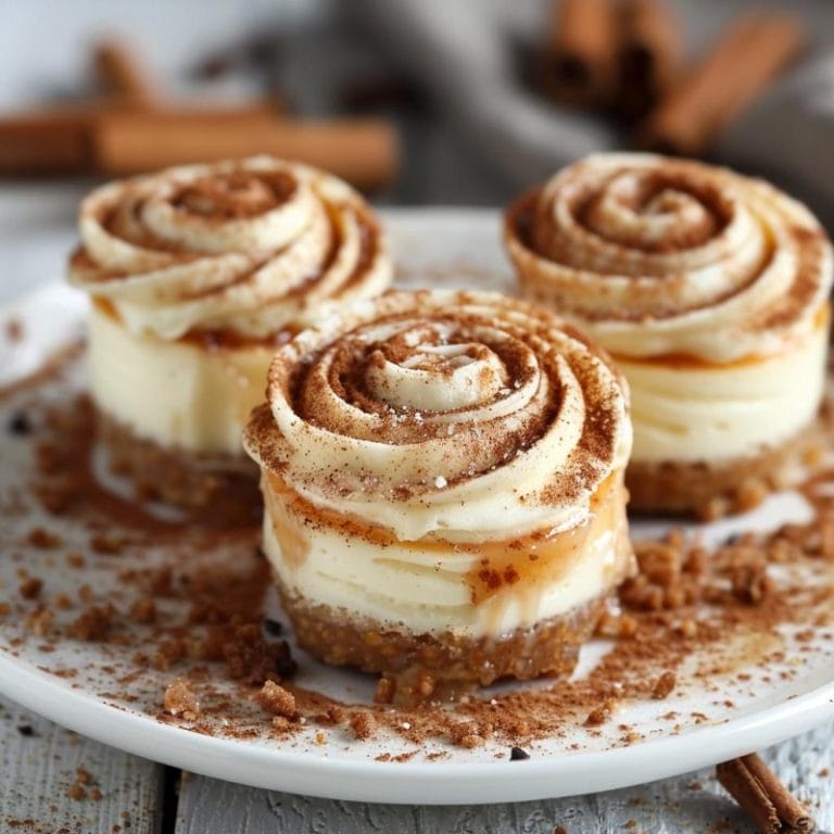 Mini Cinnamon Roll Cheesecakes – Recipecs