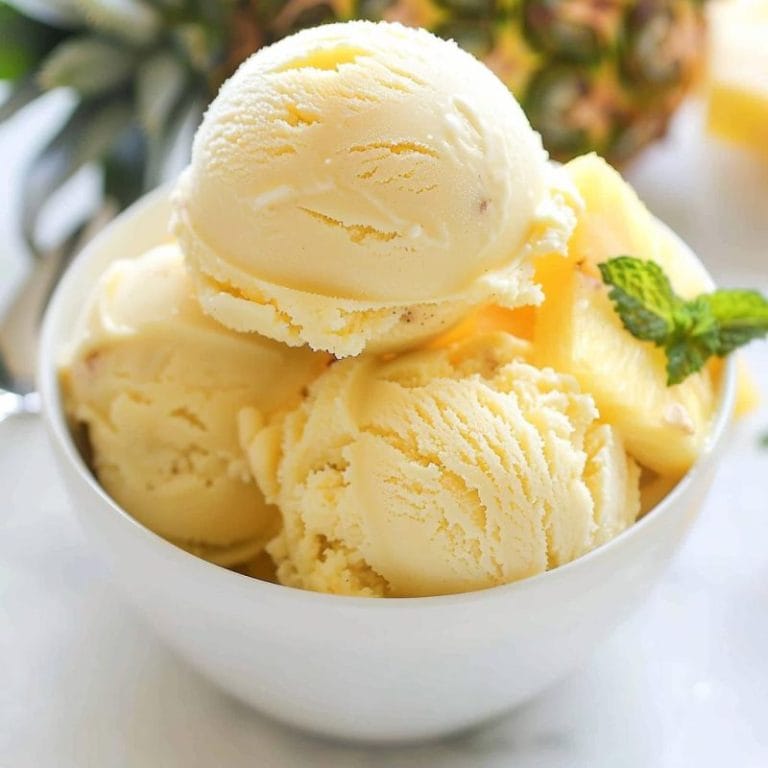 Pineapple Ice Cream Recipe – Recipecs