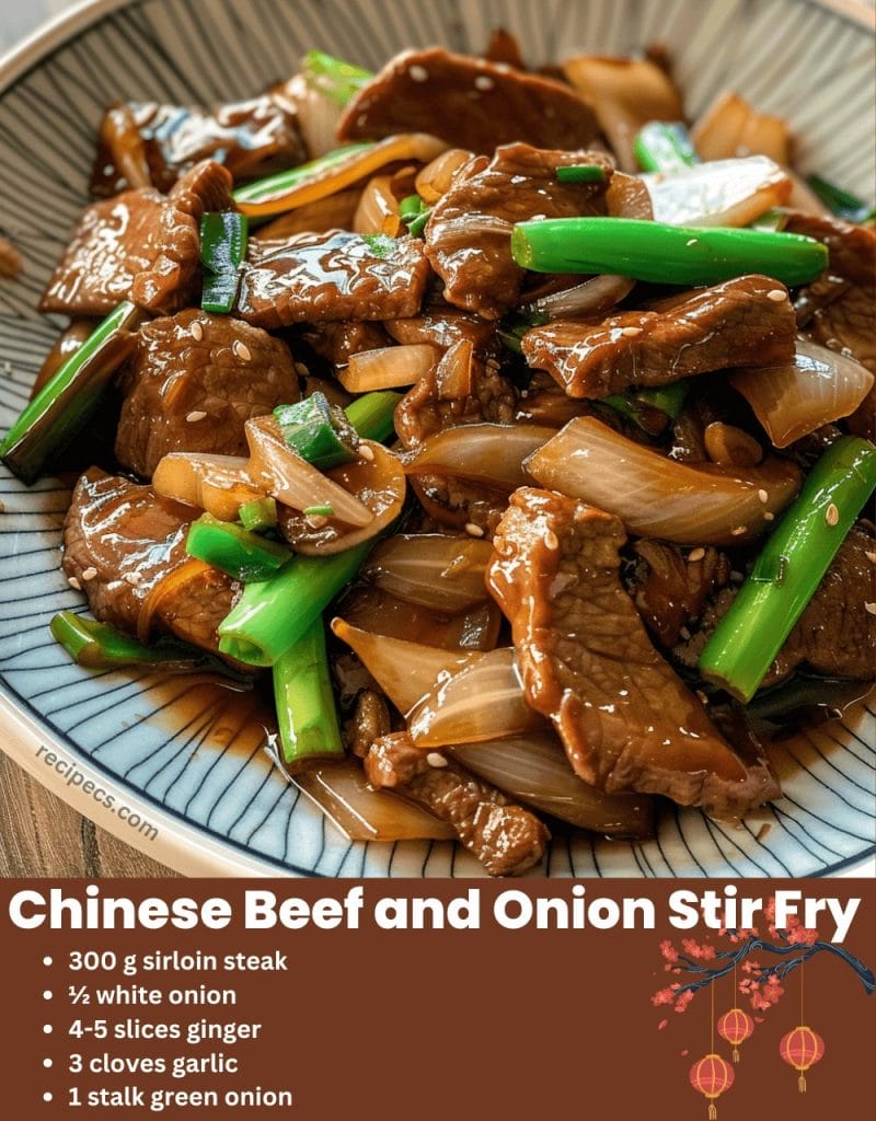 Chinese Beef and Onion Stir Fry – Recipecs