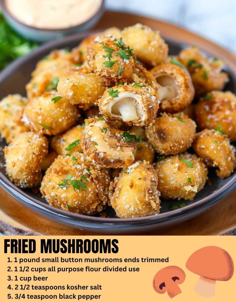 Fried Mushrooms – Recipecs