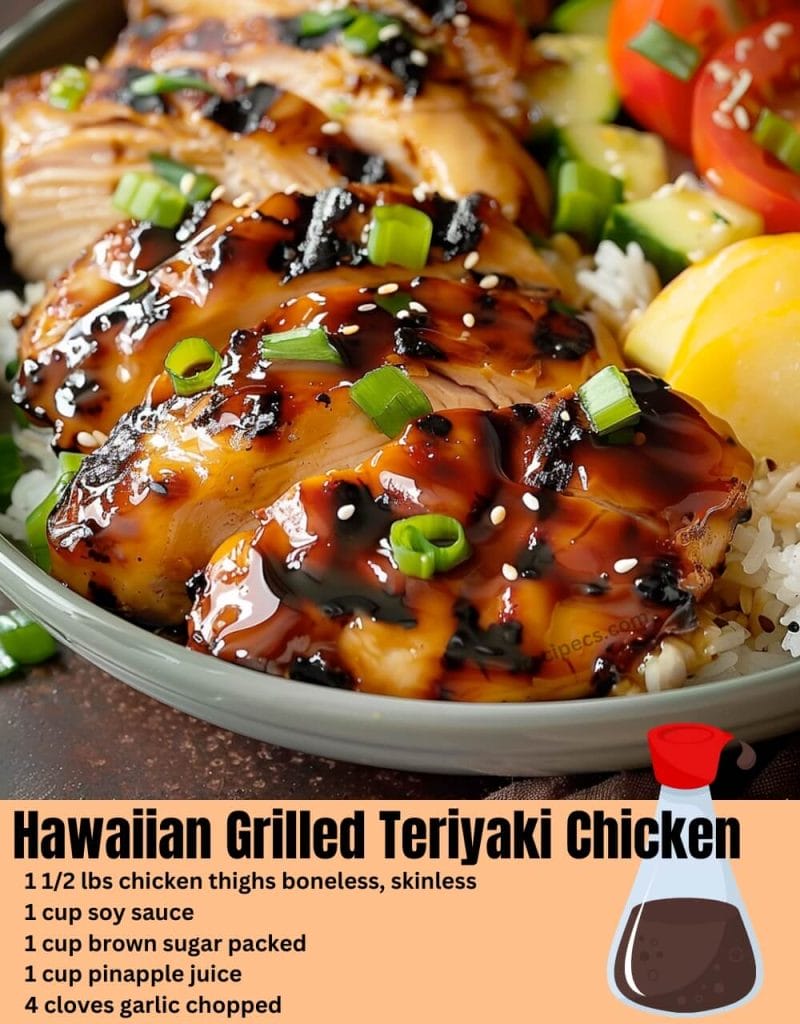 Hawaiian Grilled Teriyaki Chicken – Recipecs
