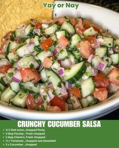 Crunchy Cucumber Salsa: A Refreshing Summer Treat – Recipecs