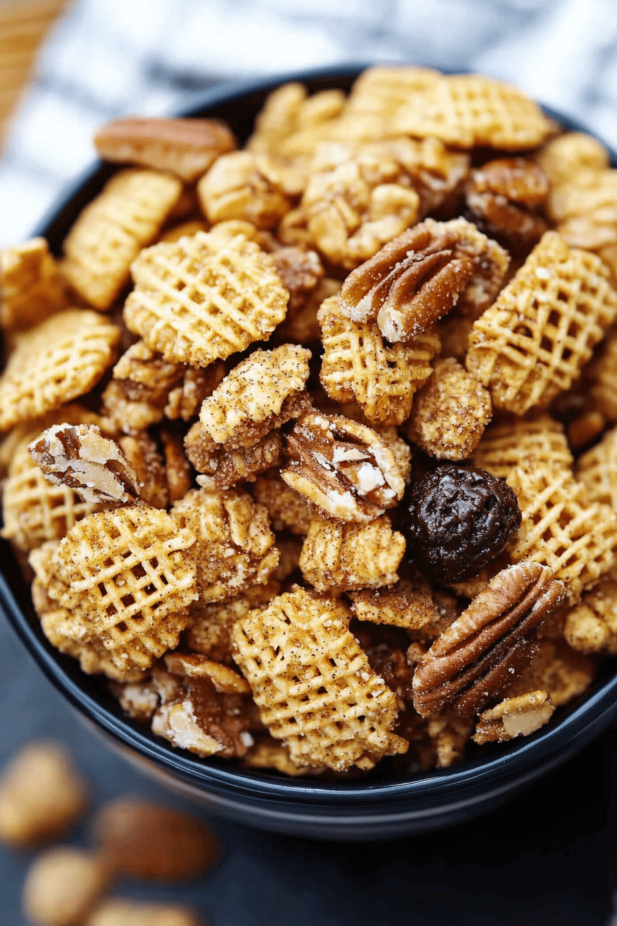 Praline Crunch Snack Mix – Recipecs