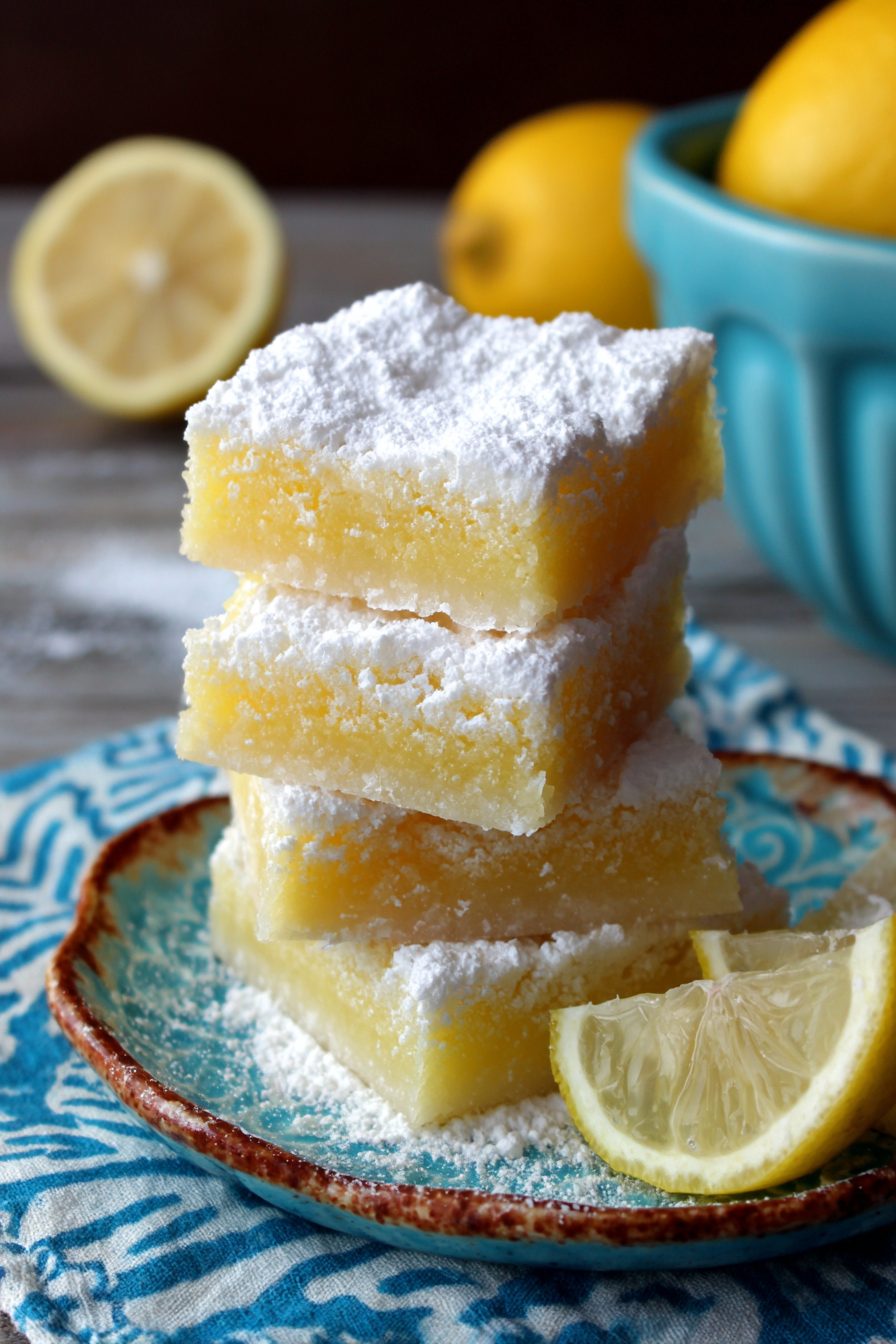 Lemon Crinkle Bars Recipe – Recipecs